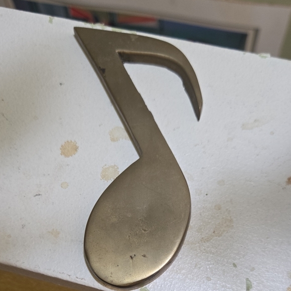 Msr | Wall Decor | Note Wall Decorvintage Brass Music Note Paperweight ...
